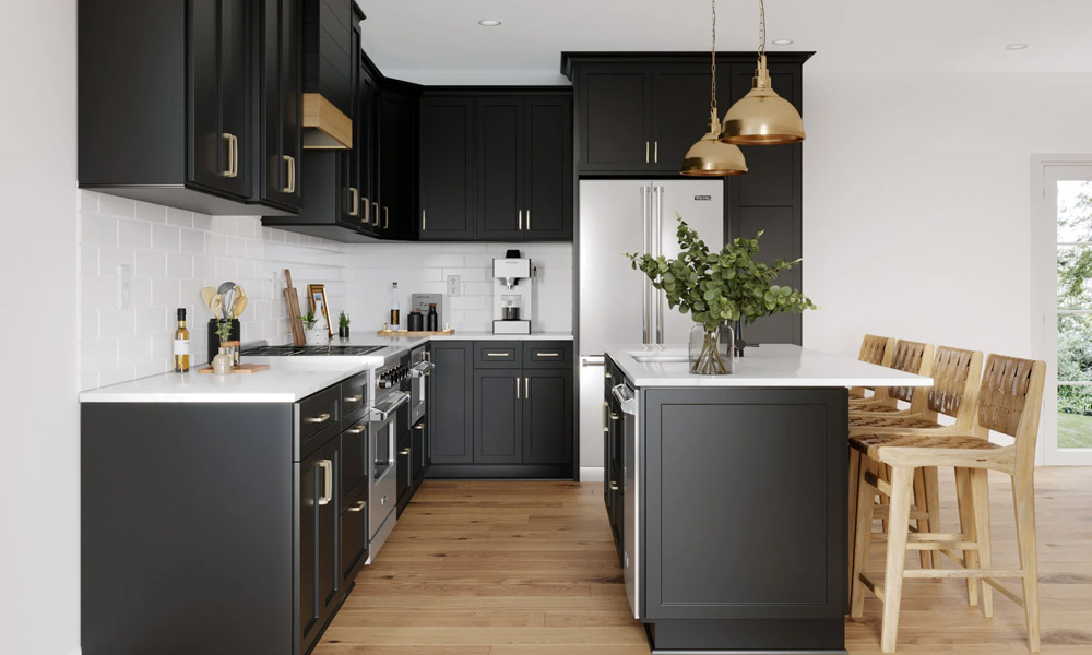 Shaker Black - 1 Stop Cabinets